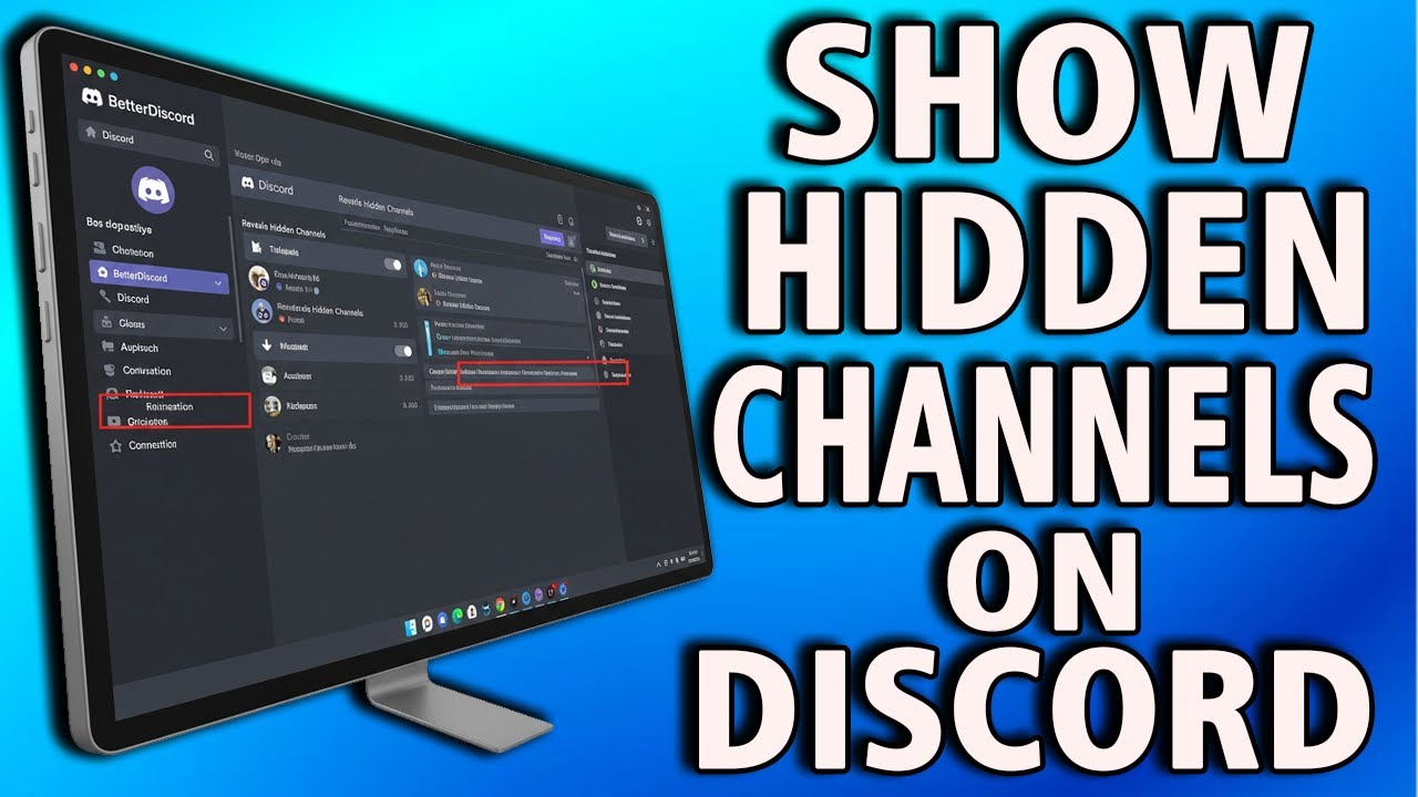 HOW TO SHOW HIDDEN CHANNELS ON DISCORD USING BETTERDISCORD (easy) - YouTube