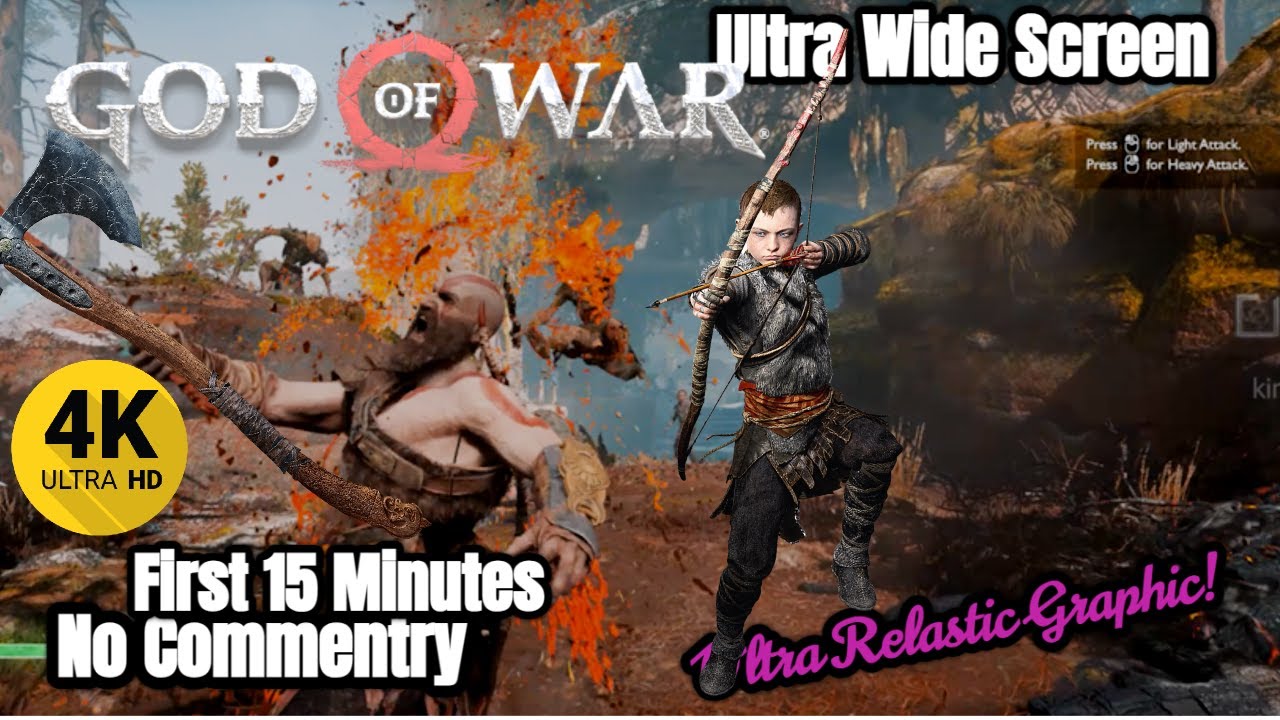 God Of War 4: The Adventure Begins In The First 15 Minutes - 4k 60fps ...