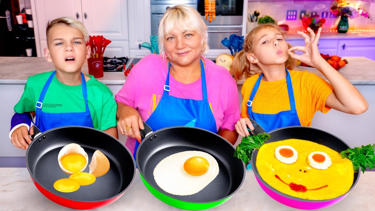 Vania Mania Kids Cooking Challenge with Grandma + More Kids Videos ...