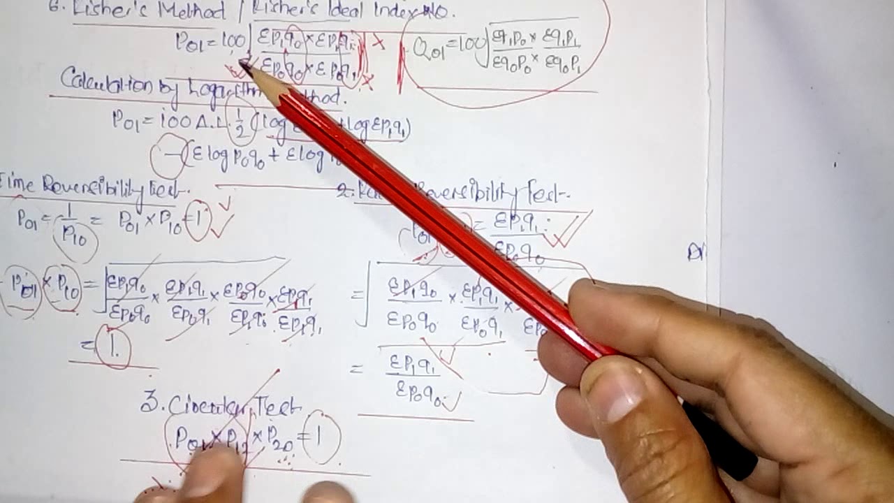 Fisher's Ideal Index Number - YouTube