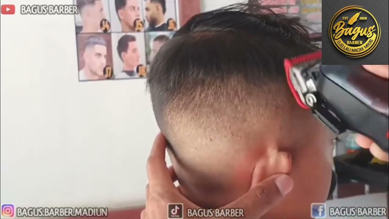 tutorial fade bocil rambut ngembang - YouTube