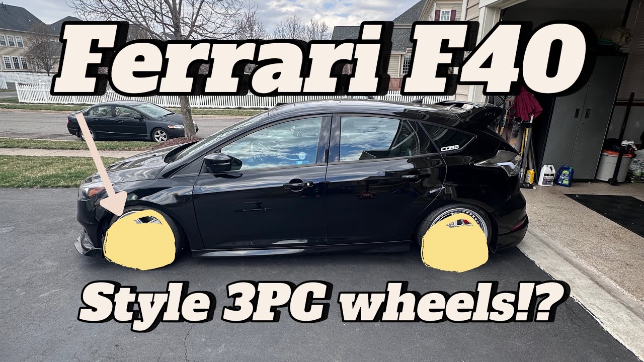 FERRARI F40 Style 3 Piece wheels on my FOCUS ST!! - YouTube