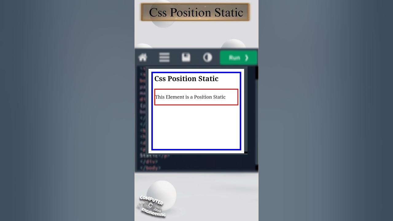 𝐂𝐬𝐬 𝐏𝐨𝐬𝐢𝐭𝐢𝐨𝐧 𝐒𝐭𝐚𝐭𝐢𝐜 | #position #static #html5 #css3 #design #style #css #html ...