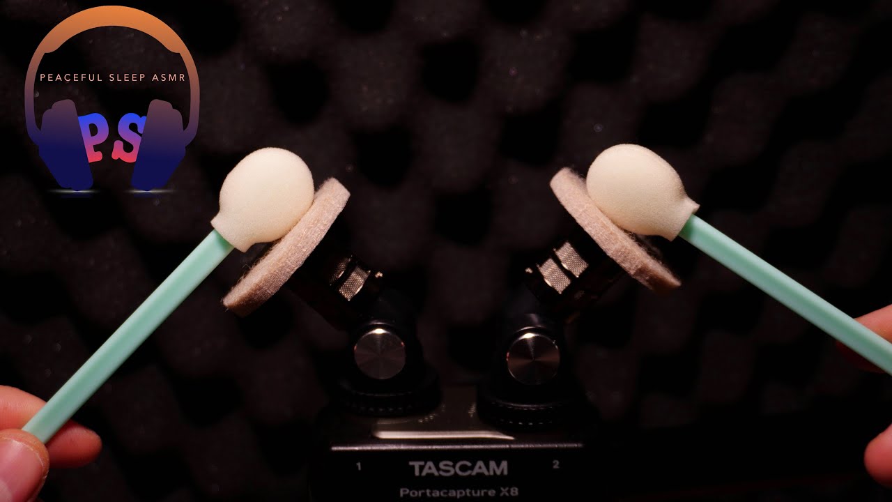ASMR | Only scratching on the mic Tascam [echo effect][no talking ...