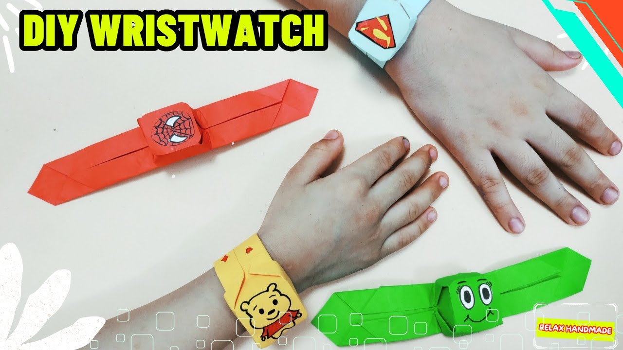 DIY Origami Watch superman | How to make Watch superman - YouTube