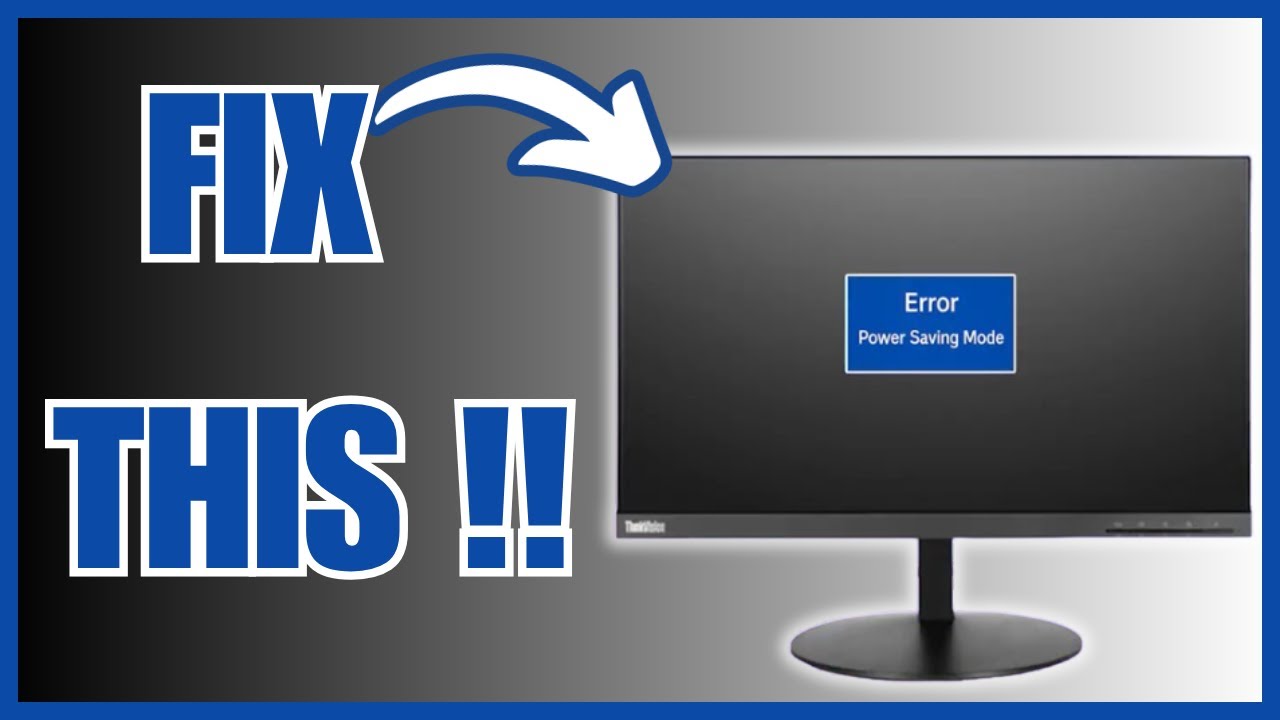 How To FIX Lenovo Monitor Power Saving Mode (2026 Steps!) - YouTube