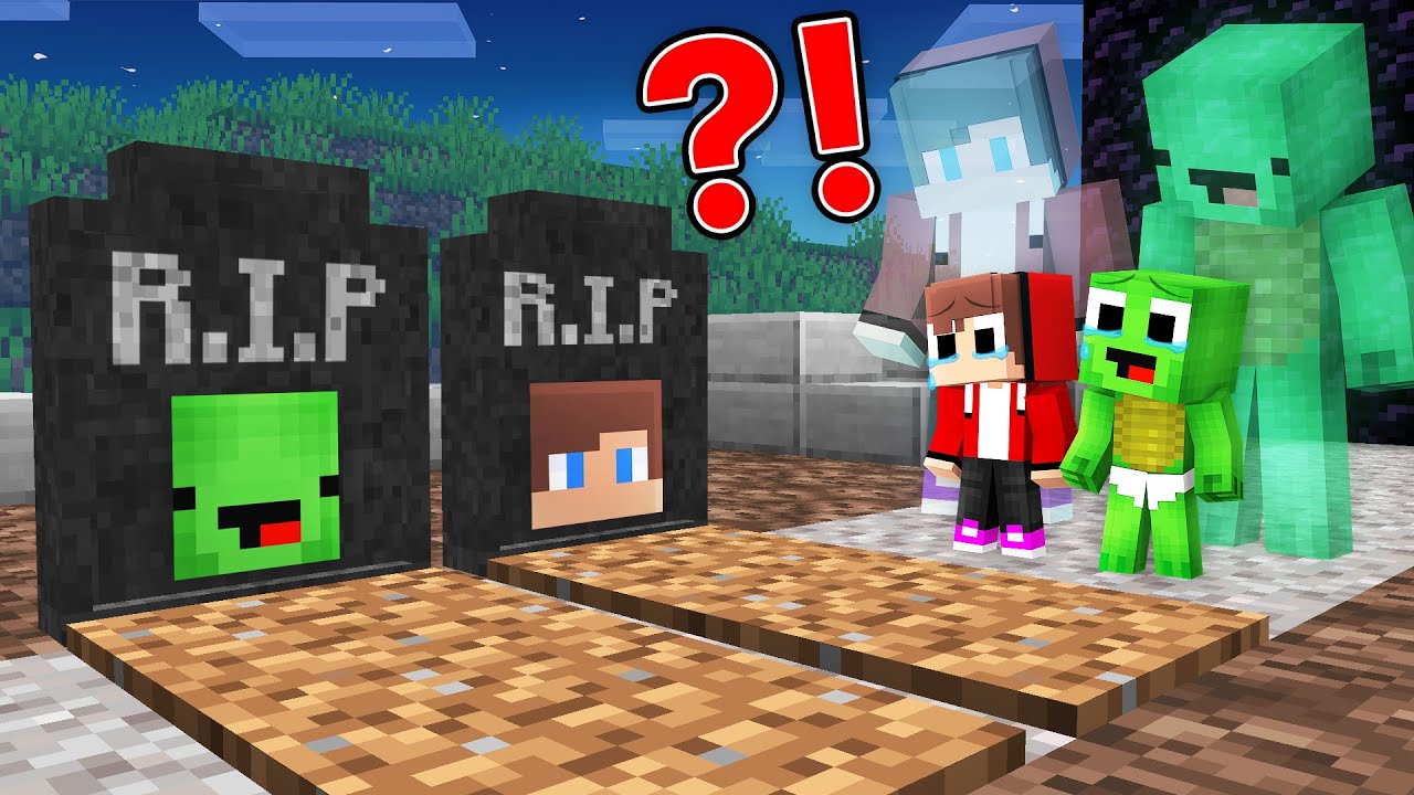 Why Mikey and JJ RIP in Survival Battle ? - Maizen Minecraft Animation ...