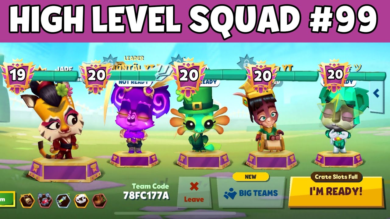 Caly | Paco | Jade | Lizzy | High Level Squad #99 | Zooba - YouTube