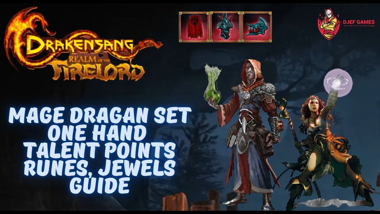 Drakensang Online, Mage Dragan Set One Hand Talent Points, Runes ...