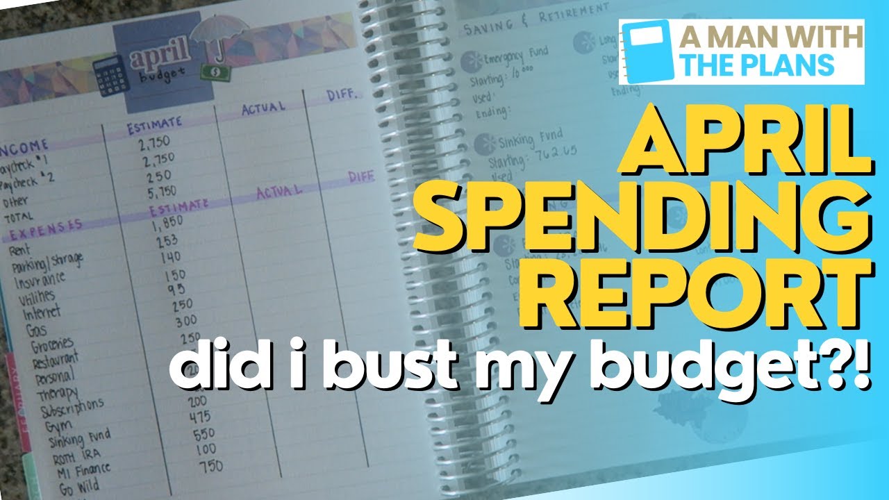April Spending Report: Did I Bust My Budget?! - YouTube