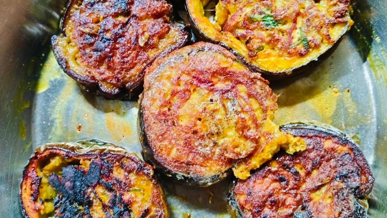 আজকের রেসিপি ডিম দিয়ে বেগুন ভাজা (dim diye begun bhaja recipe) pd ...