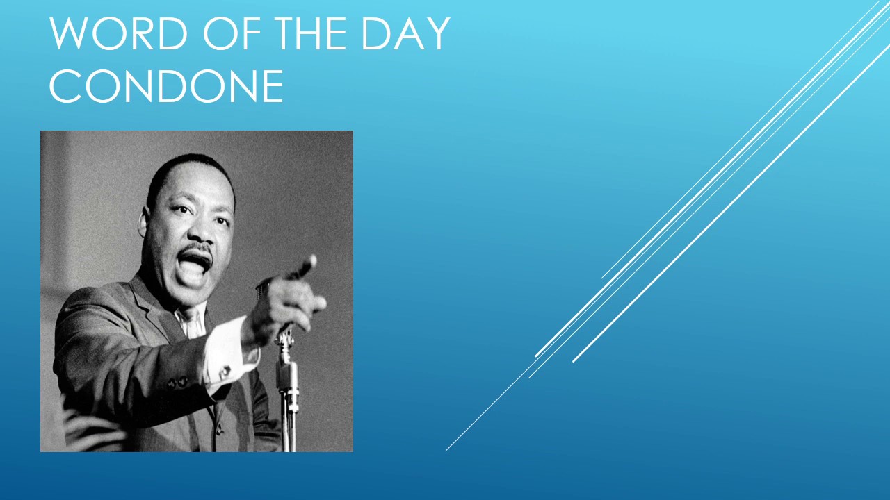Word of the Day - Condone - YouTube