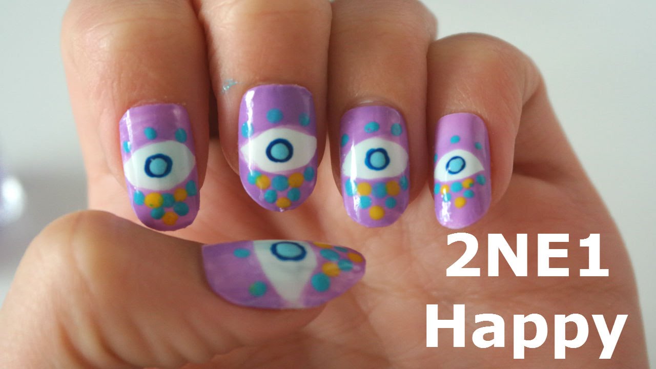 Nail art: 2NE1 Happy [CL] - YouTube