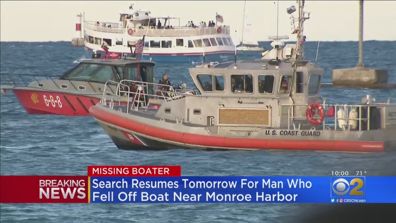 Search Resumes Monday For Body Of Man Who Fell Off Boat - YouTube