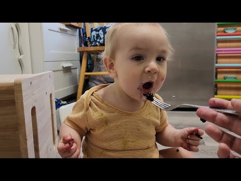 Waylon Tries Black Berries BLW Baby Led Weaning Berries 9 Month Old ...