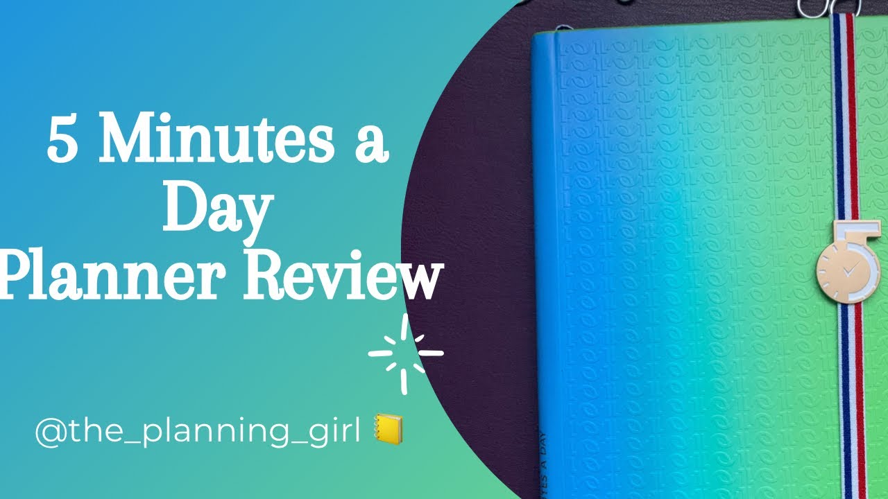 5 Minutes a Day Planner Unboxing and Review #5minutesaday - YouTube