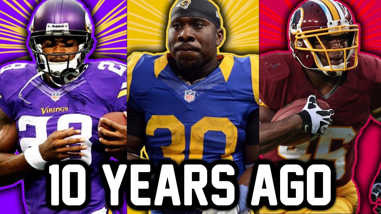 Who Were The Starting NFL RBs 10 Years Ago??? - YouTube