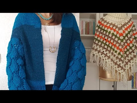 İncir/Ahududu Hırka-2 tığişi / Crochet Figs Cardigan Part 2 (by kandiana ru)