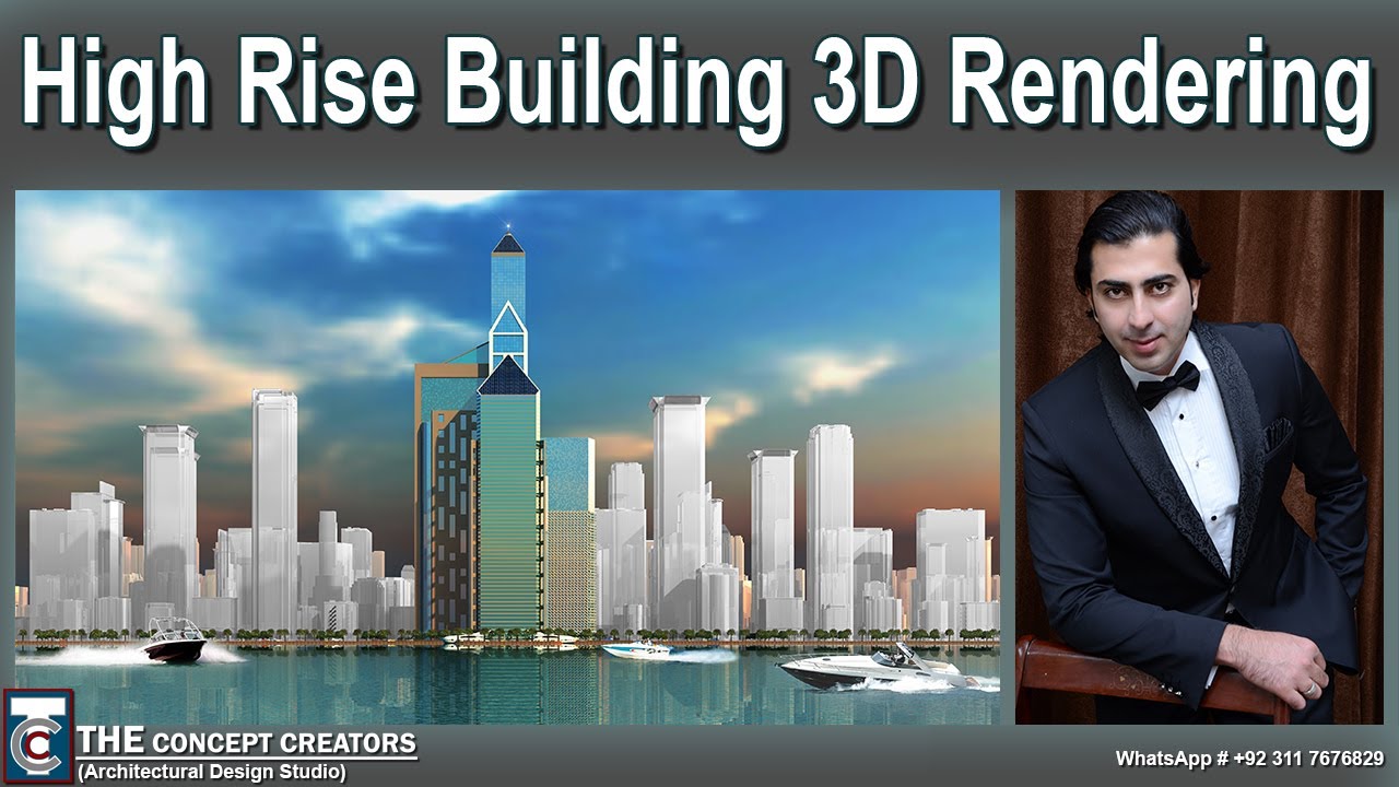 High Rise Building 3D Rendering || Building 3D Concept Design ...