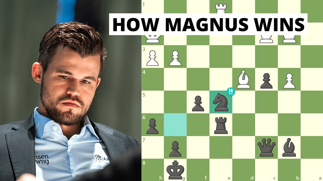 Instructive Chess Games - Game 1 (How Magnus Wins His Games) - YouTube