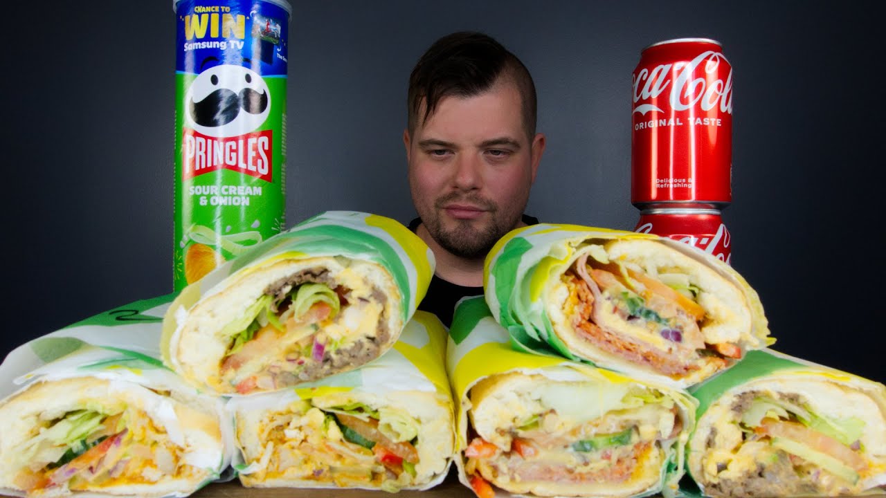 ASMR SUBWAY MUKBANG | DAVE KAY ASMR - YouTube