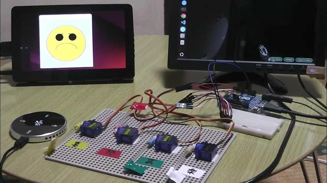 ChatGPTとLeapMotionとArduinoで喜怒哀楽 - YouTube