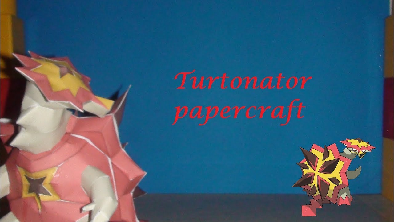 Papercraft in Stop-Motion: Turtonator - YouTube