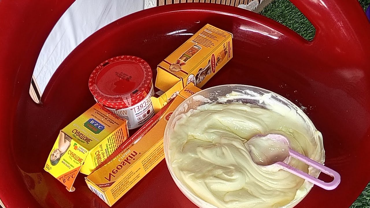 How To Promix A STRONG WHITENING FACE CREAM with Carotone + piment doux ...