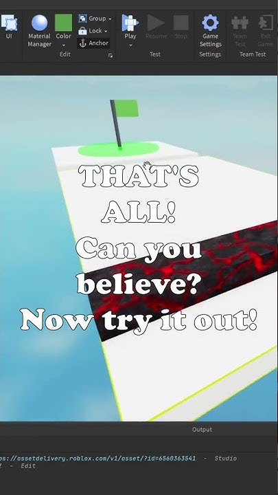 ROBLOX Studio - VISUAL SCRIPTING a Lava Part/Kill Brick #shorts #roblox ...