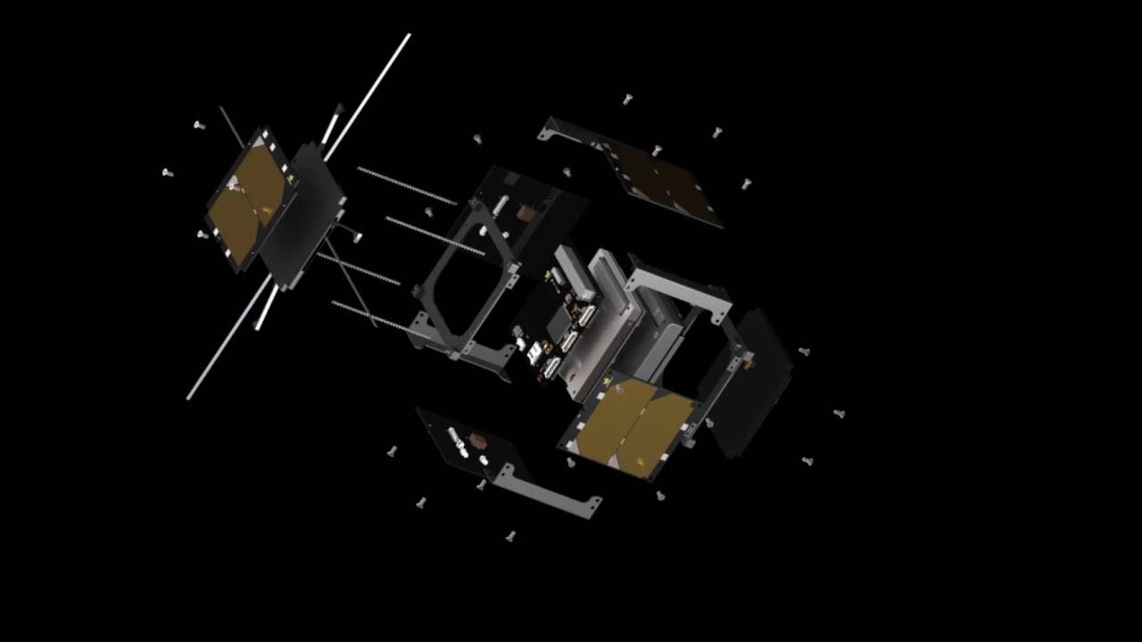 CubeSat 1U Platform Exploded View by EnduroSat - YouTube