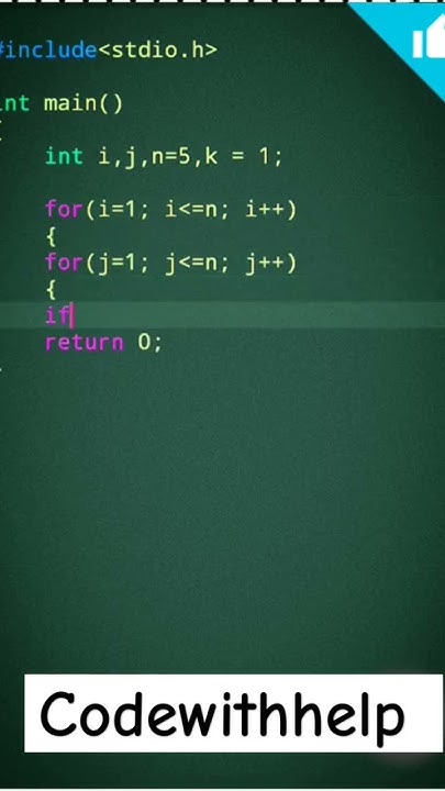 #01 Inverted mirrored half pyramid pattern c language tutorial #shorts# ...
