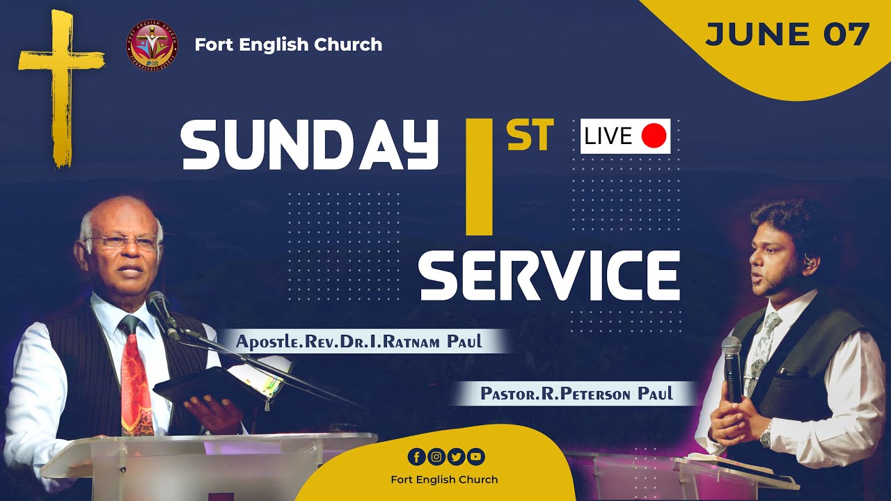 Sunday First Service Live Stream | 07 June 2020 | Fort English Church ...