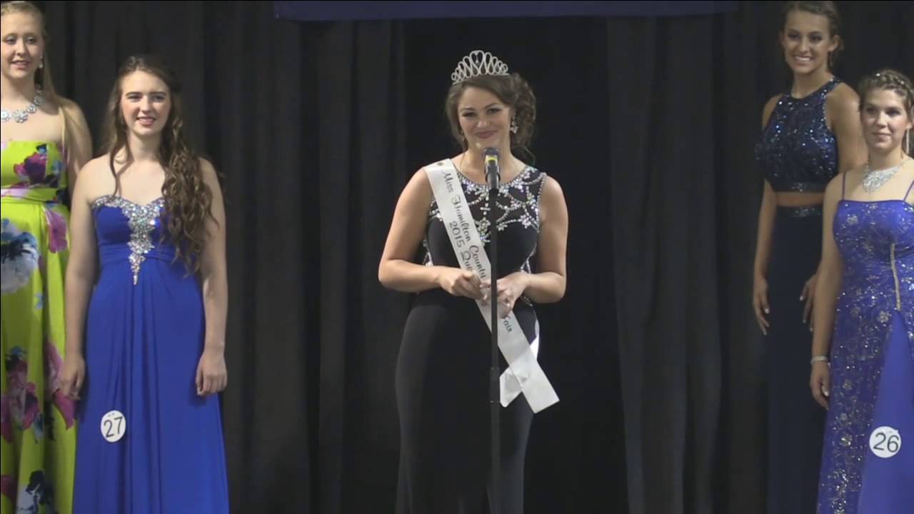2016 Hamilton County 4-H Fair Queen Pageant Court & Queen - YouTube