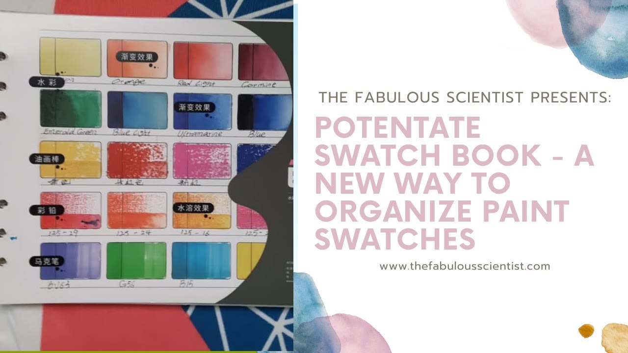 Potentate Swatch Book - Makes Swatching New Colors More Organized - YouTube