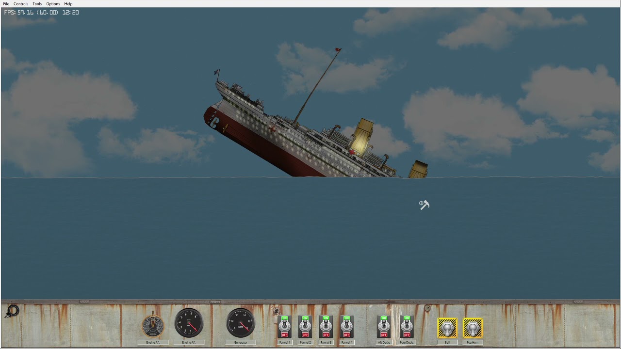 Sinking of the Britannic (Floating Sandbox) - YouTube