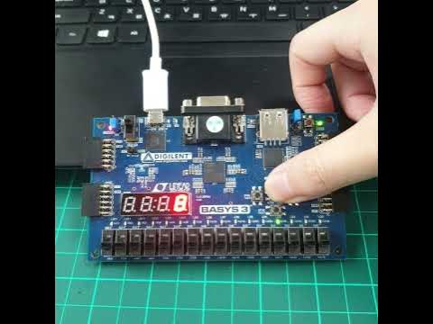 click up-counter ( verilog coding) - YouTube