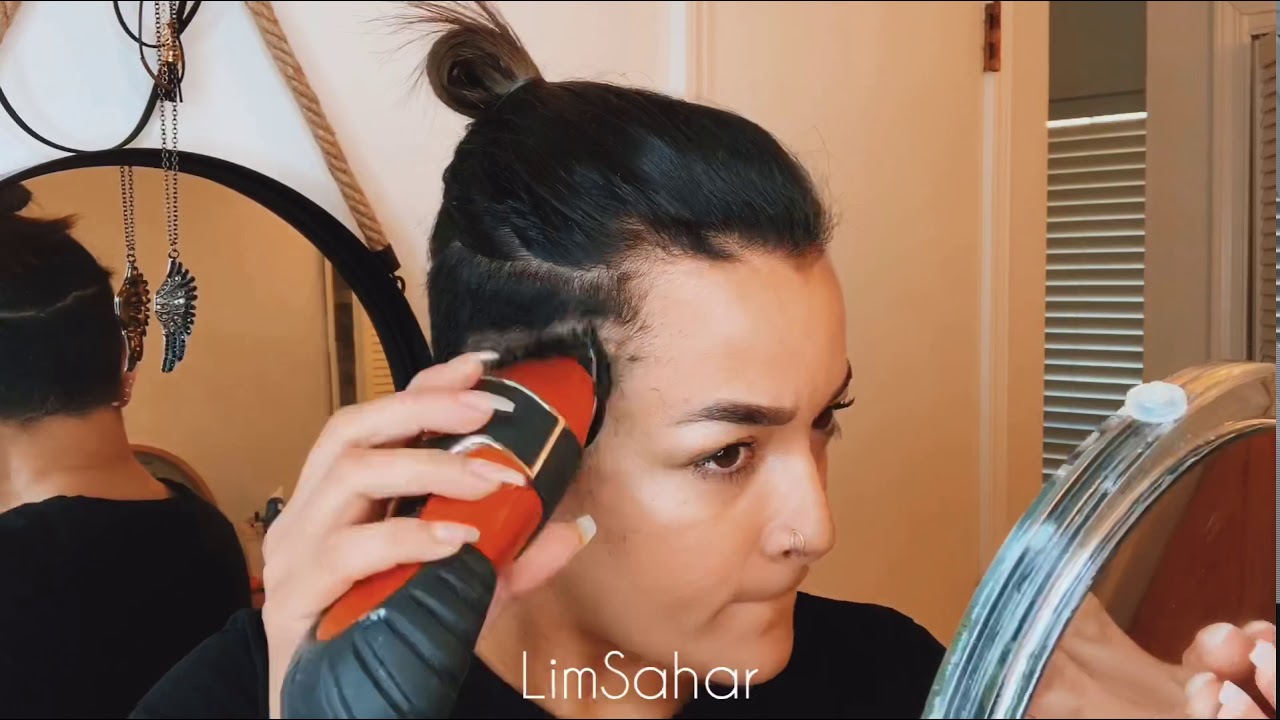 How I shave my undercut at home. 3mm guard. - YouTube