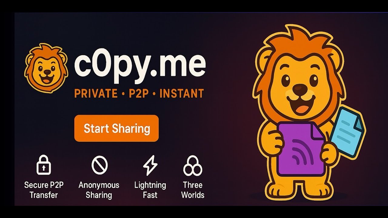 Copy.me Demo | Fast, Secure, Peer-to-Peer File Sharing Across the Web ...