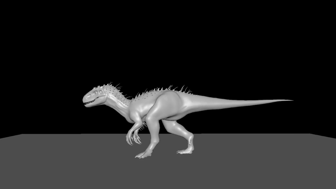 Dinosaur T-rex Walk Cycle 2018 - YouTube