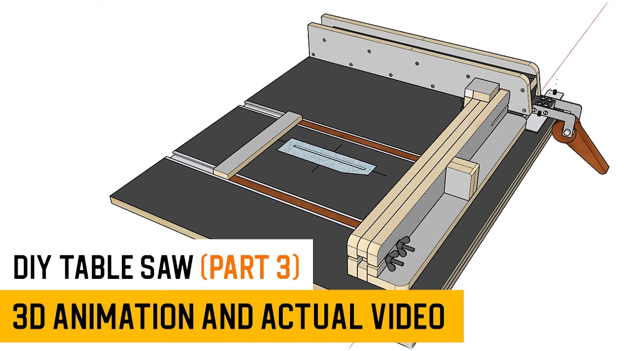 DIY Table Saw from Circular Saw Part 3: Table, Rip Fence, and Cross Cut ...