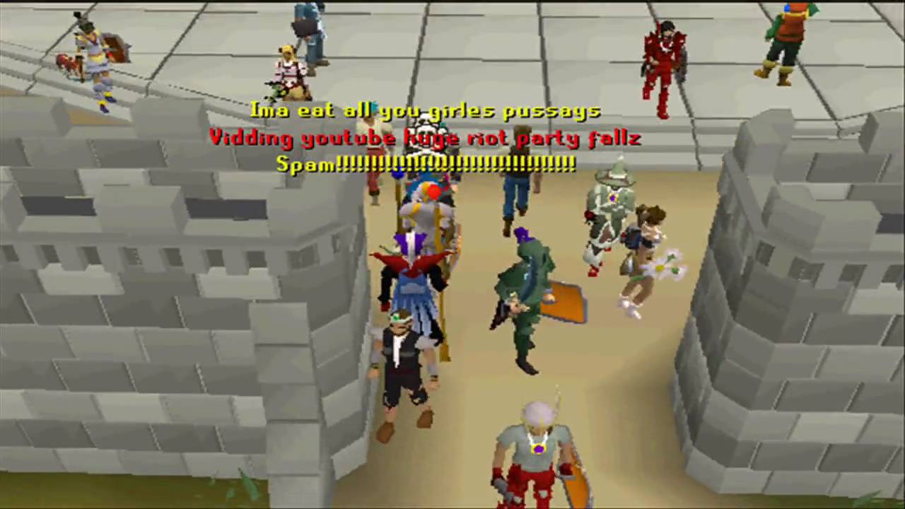 Runescape Grand Exchange Huge Riot 2/8/10 - YouTube