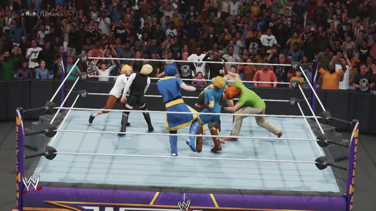 8 Smackdown Male Superstars Battle Royal - Over the Top Rope match ...