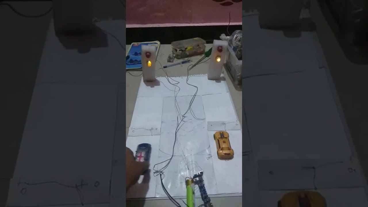 vehicle accident prevention system project.(without any component ...