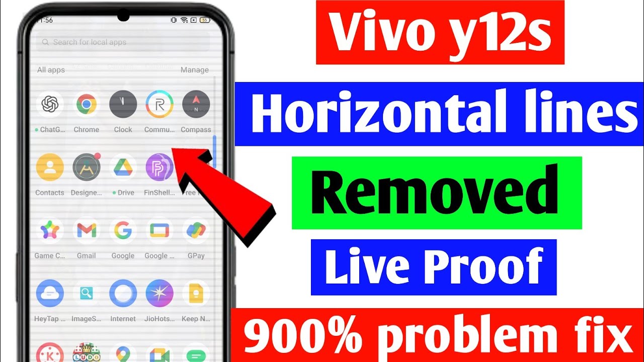 ⚠️vivo y12 display horizontal lines |phone screen horizontal lines vivo ...