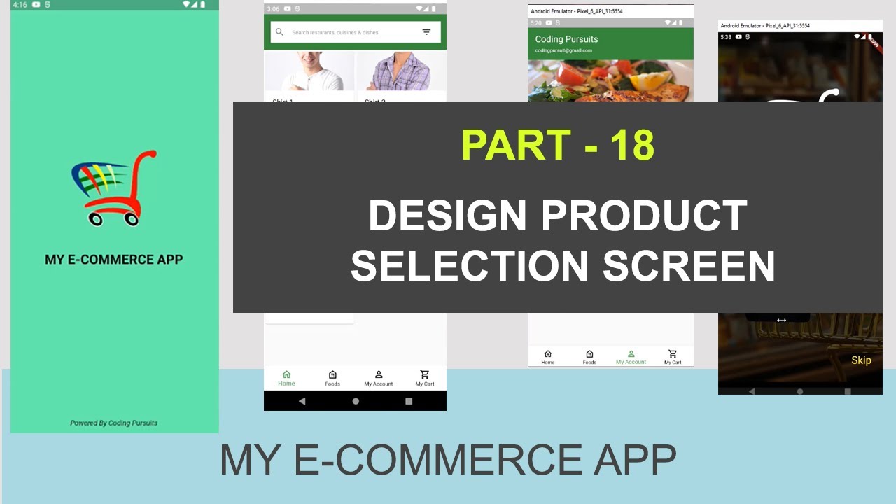 How to Design Product Selection Screen - 18 - Flutter Ecommerce App ...