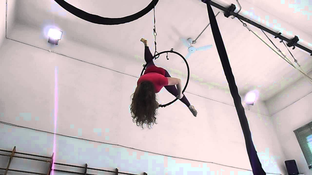 Aerial hoop training - YouTube