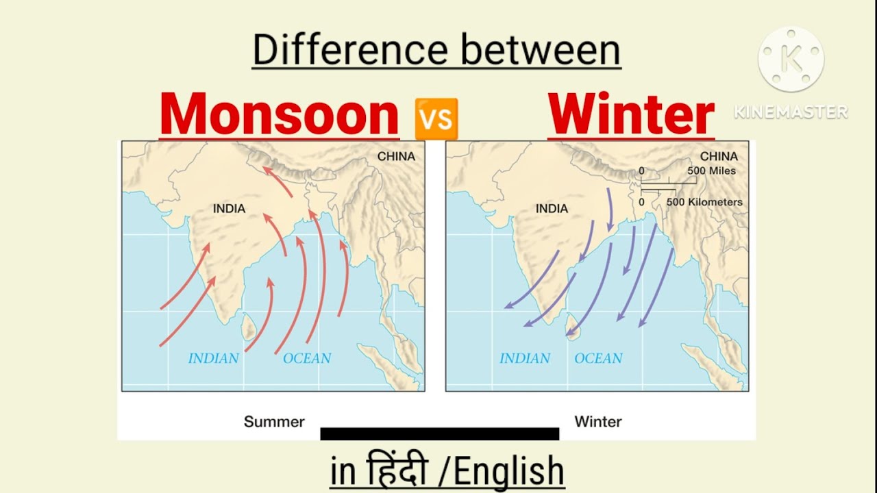 what is monsoon? || what is the difference between winter and monsoon ...