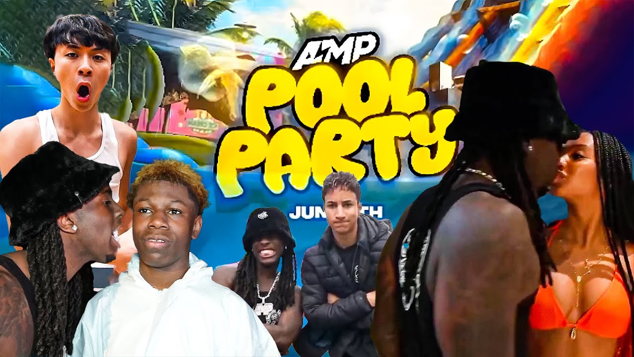 Everyone Who Pulled Up to AMP’s 2025 Pool Party | Kai Cenat's Pool ...