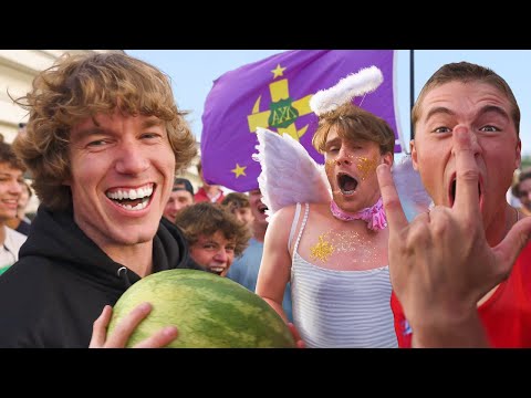 Throwing Watermelons at Frat Houses!