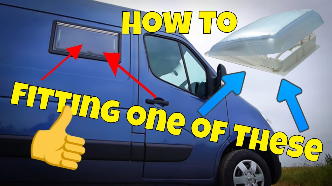 NEW 🚐 How To Fit New Windows and Rooflight - Renault Master 2018 - YouTube